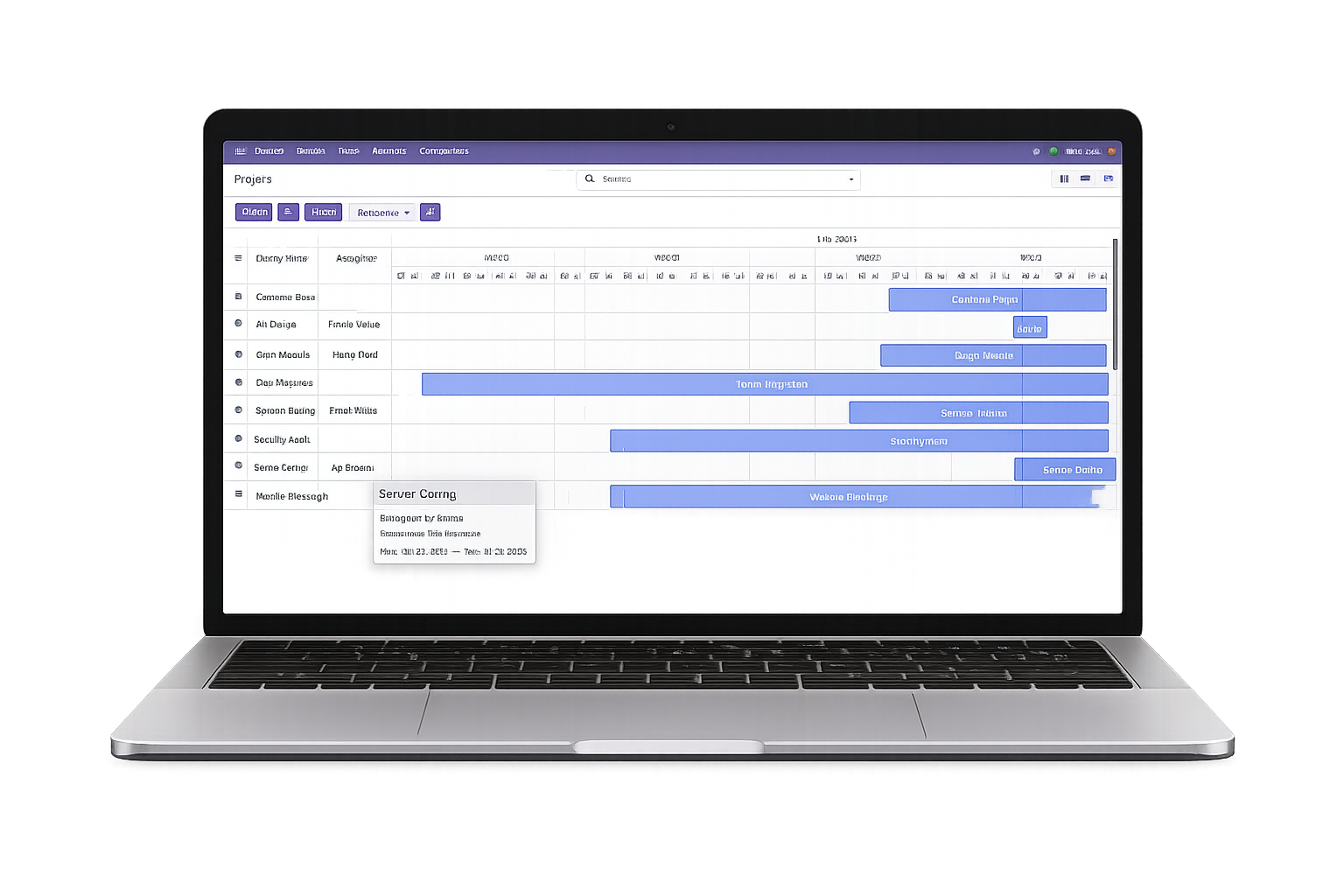 Odoo Gantt App for Project Module